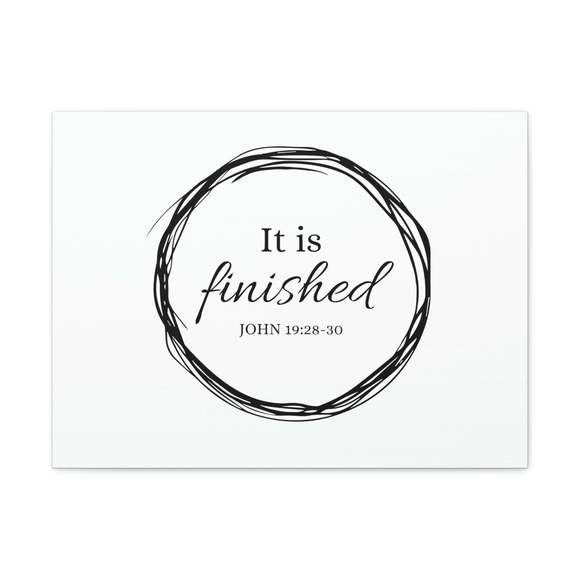 Express Your Love Gifts | Art | Scripture Sign It Is Finished 2 Timothy 47 Circle White ...
